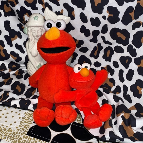 Sesame Street | Toys | Big Elmo Small Elmo Plush Toys | Poshmark